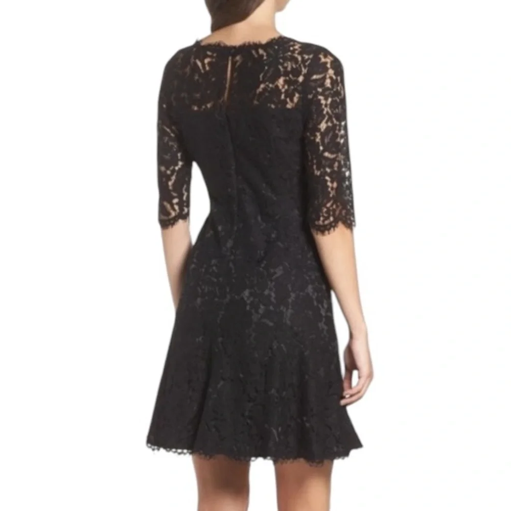 Eliza J | Dresses | Eliza J Fit And Flare Lace Cocktail Dress | Poshmark